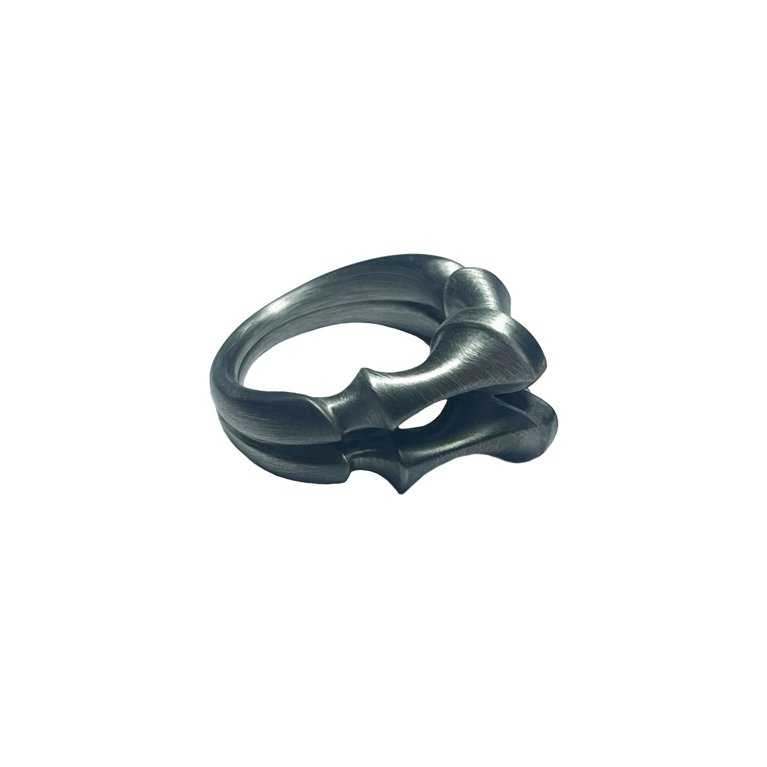 Black Rhodium Double Spine Ring – Daisy Grice Jewellery